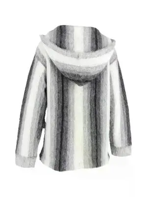 Celine Striped Alpaca Wool Hood