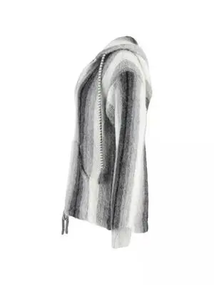 Celine Striped Alpaca Wool Hood