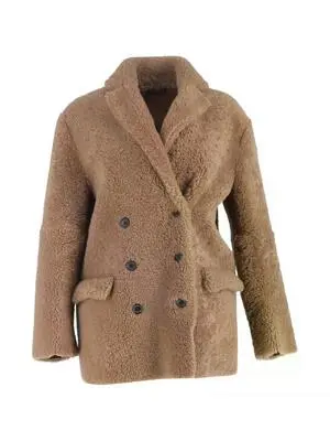 JOSEPH Shearling Double-breasted Coat