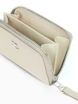 COURREGES Zipped Compact Wallet - Neutrals