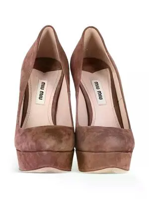 Miu Miu Platform Suede Pumps