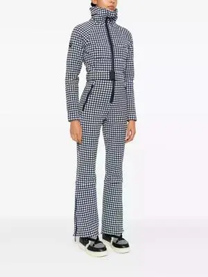 Cordova Chatel Checkered Belted Ski Suit - Blue