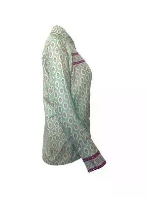 Sandro Printed Long-sleeved Shirt