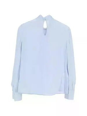 Miu Miu Pussy-bow Long-sleeve Blouse