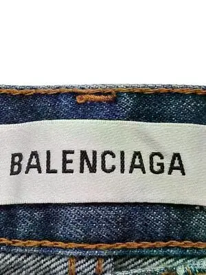 Balenciaga Distressed-effect Denim Shorts