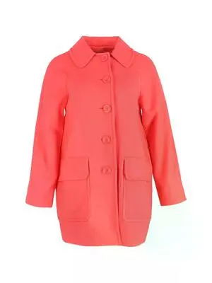 Moschino Single-breasted Flap-pocket Coat