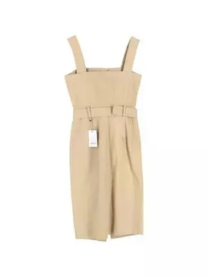 Alexander McQueen Cotton Belted Midi Dress