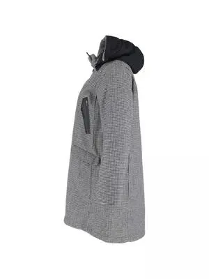 Herno Houndstooth Zip-up Coat