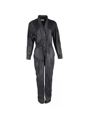 ISABEL MARANT VINTAGE Junna Long-sleeve Jumpsuit - Black