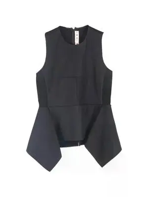 Marni Peplum Sleeveless Top