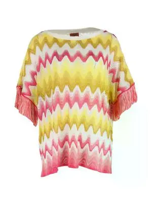 Missoni Zigzag-pattern Fringe-detail Blouse