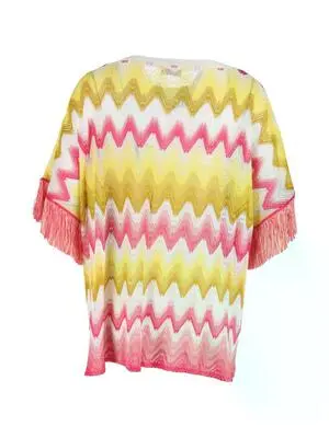 Missoni Zigzag-pattern Fringe-detail Blouse