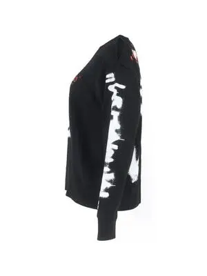 Off-White Long-sleeve Cotton Sweatshirt