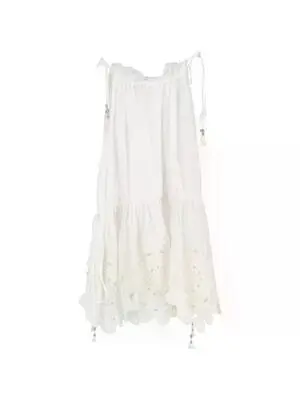 Zimmermann Scalloped Self-tie Top
