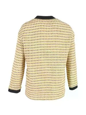Maje Tweed Metallic Snap-button Cardigan