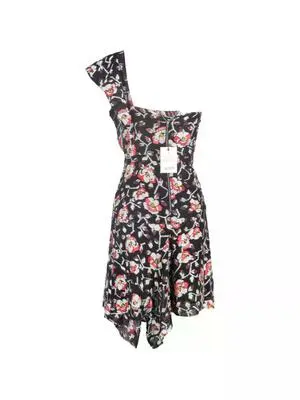 ISABEL MARANT VINTAGE One-shoulder Floral Print Mini Dress
