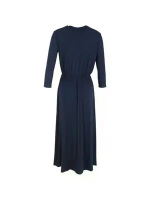 LANVIN V-neck Long-sleeve Midi Dress