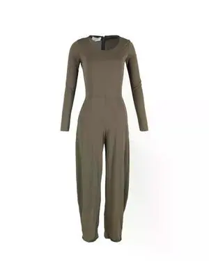 Saint Laurent Long-sleeve Jumpsuit - Green