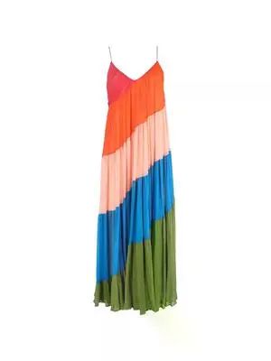 Carolina Herrera Diagonal-stripe Maxi Dress