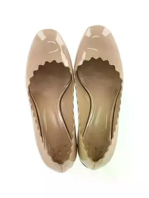 Chloé Scalloped Block-heel Pumps