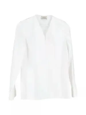 LANVIN V-neck Long-sleeve Blouse