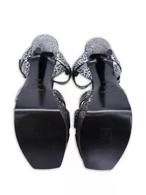 Saint Laurent Platform T-strap Pumps - Black