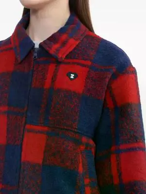 A BATHING APE Checked Jacket With Badge