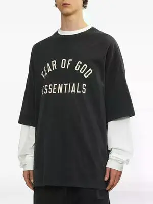 Fear Of God Logo T-shirt - Black