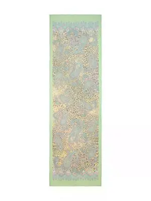 Etro Paisley Animal-motif Silk Scarf - Neutrals