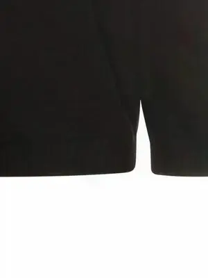 Stone Island Crew Neck Sweater With Logo Patch - Black