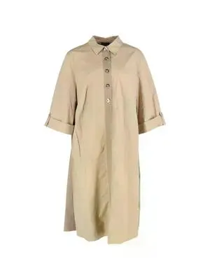 Escada Buttoned Midi Shirt Dress