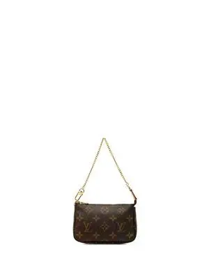 LOUIS VUITTON 2005 Monogram Mini Pochette Accessoires Handbag - Brown