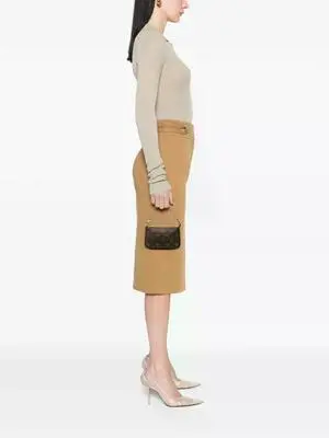 LOUIS VUITTON 2005 Monogram Mini Pochette Accessoires Handbag - Brown