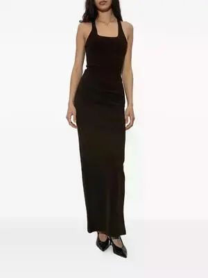 Jacquemus Scala Square-neck Split Dress