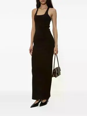Jacquemus Scala Square-neck Split Dress