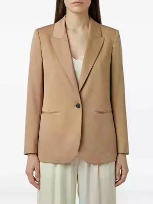 FORTE_FORTE Notched Lapel Single-button Jacket