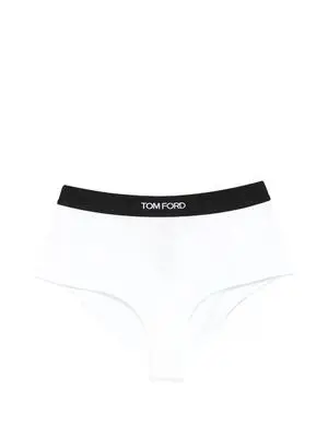 TOM FORD Logo-waistband Briefs - White