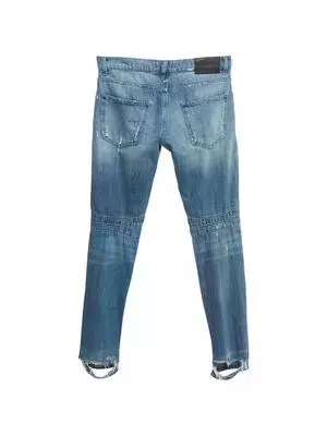Pierre Balmain Distressed Straight Leg Jeans