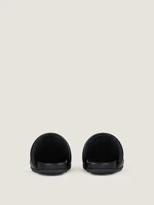 Givenchy Label Flat Mules - Black