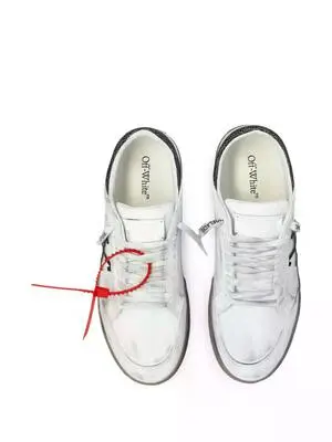 Off-White Arrow-motif Leather Sneakers - White