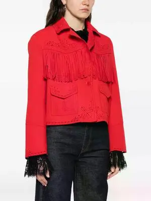 Ermanno Scervino Fringe Laser-cut Jacket