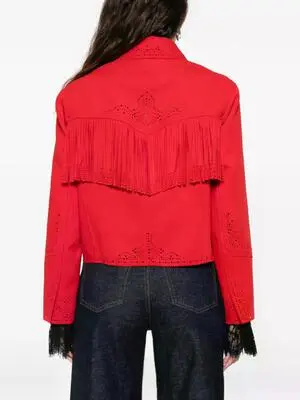 Ermanno Scervino Fringe Laser-cut Jacket