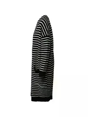 Maje Striped Knit Coat