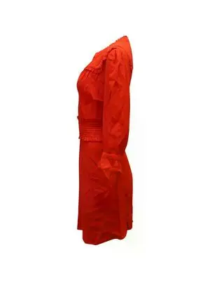 Ba&sh Ruffle Shir Mini Dress