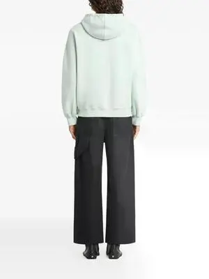 COURREGES Kangaroo-pocket Hoodie - Green