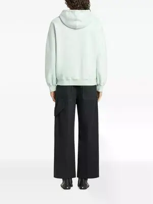 COURREGES Kangaroo-pocket Hoodie - Green