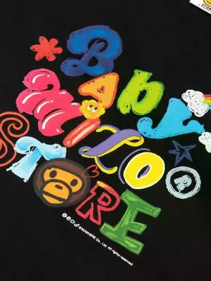 A BATHING APE Graphic Crew-neck T-shirt - Black