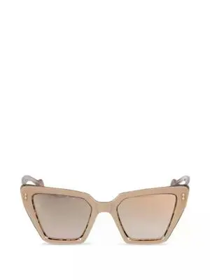 KADOR Vanessa Tortoiseshell Geometric Sunglasses - Neutrals