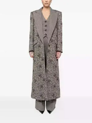 NISSA Sequin-embellished Coat - Grey