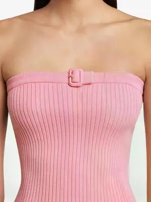 COURREGES Buckle Rib Top